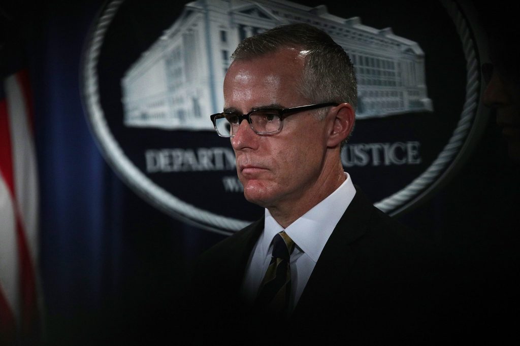And Another One! FBI Deputy Director Andrew McCabe Steps Down