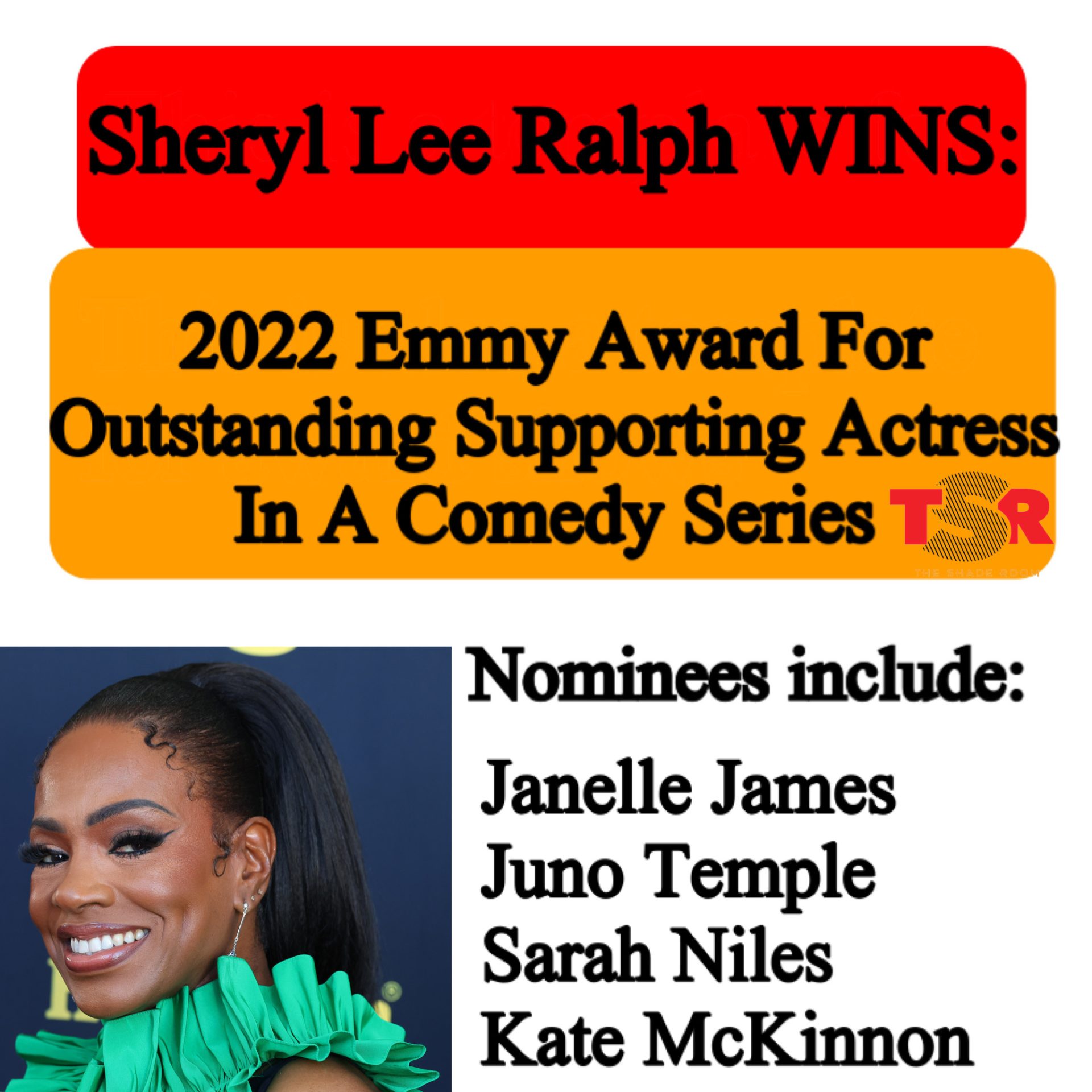 Sheryl Lee Ralph's First Award And More Winners At This Year's Emmys!