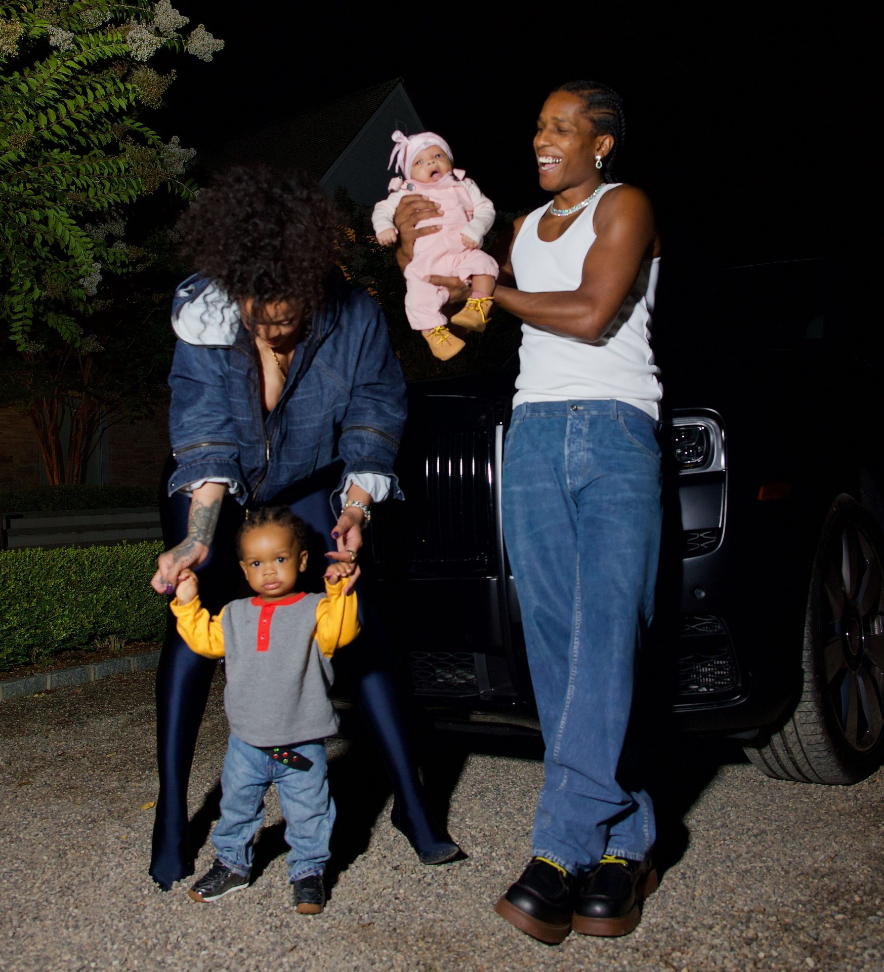 PHOTOS: Rihanna & A$AP Rocky Reveal Son's Face For 1st Time