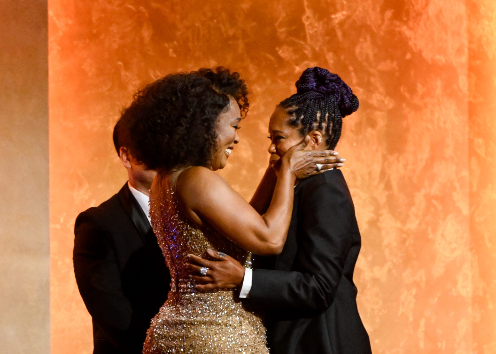 Angela Bassett Trends For Honorary Oscar & Regina King Kiss