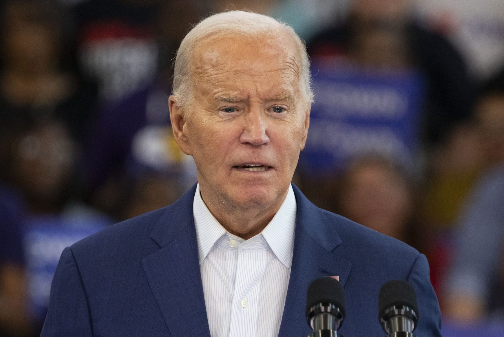 President Joe Biden Calls Out Donald Trump At Detroit Rally