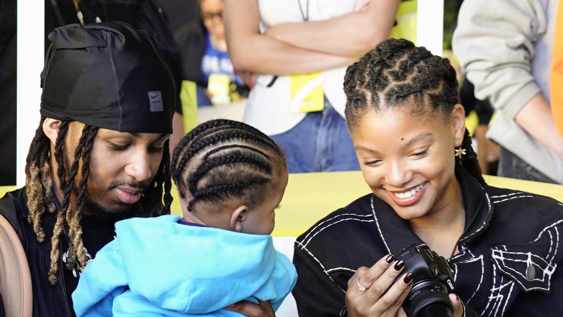 Halle Bailey Reacts: Baby Halo Walking On His Own (Video)