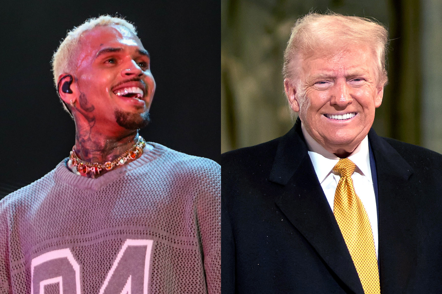 Chris Brown Sparks Reactions With Donald Trump Tax Question