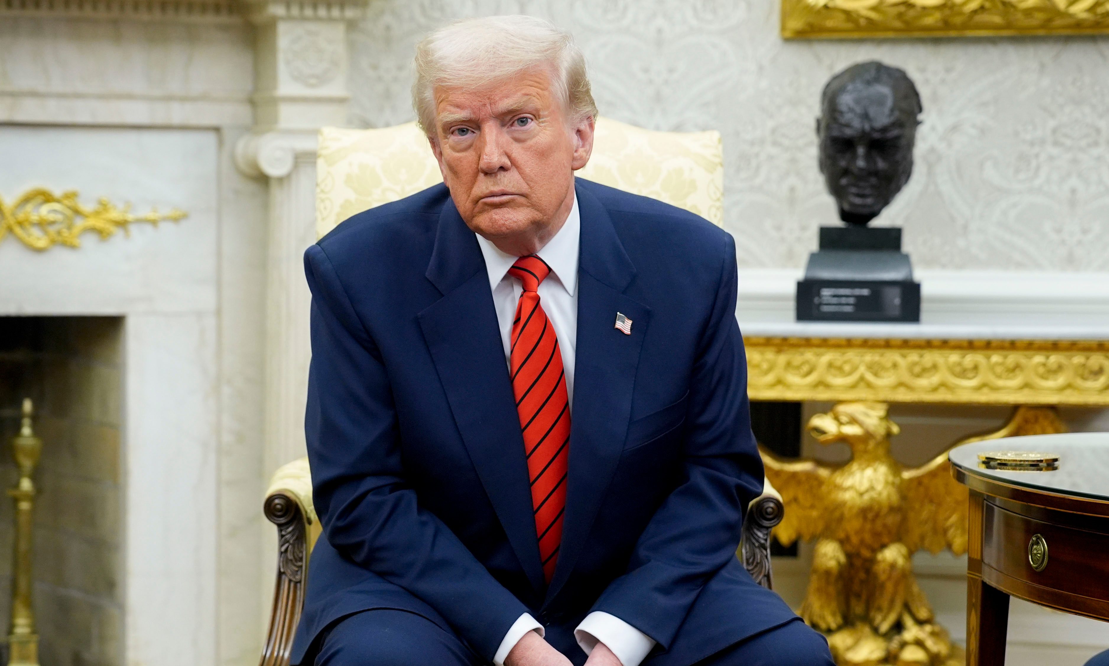 Viral Video Shows Microphone Hitting President Trump In The Face