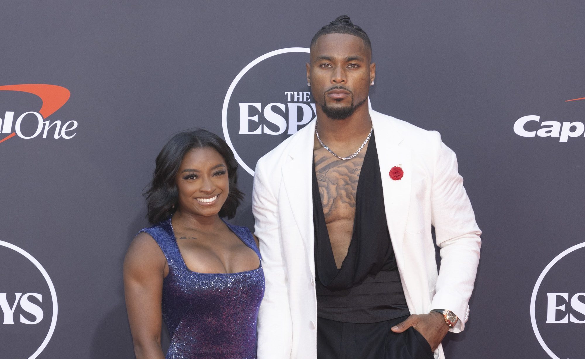 Simone Biles Shines At 2025 ESPYS, Jonathan Owens Supports
