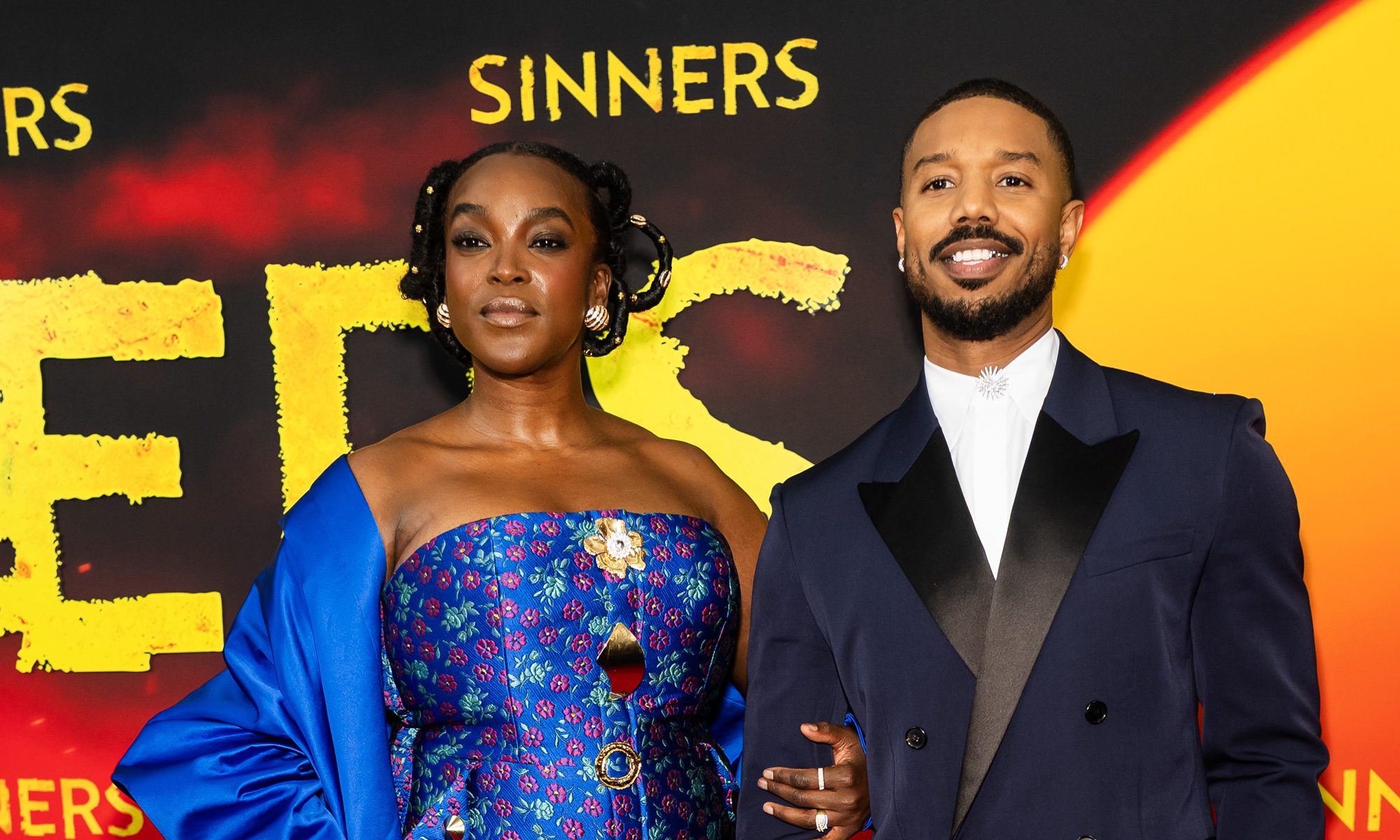 Michael B. Jordan Kisses Wunmi Mosaku's Baby Bump, Goes Viral